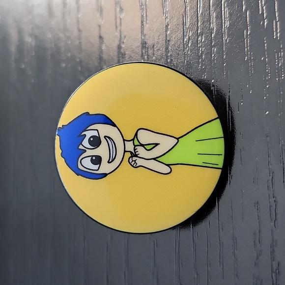 Disney | Jewelry | Disneys Inside Out Joy Inspired Enamel Pin | Poshmark